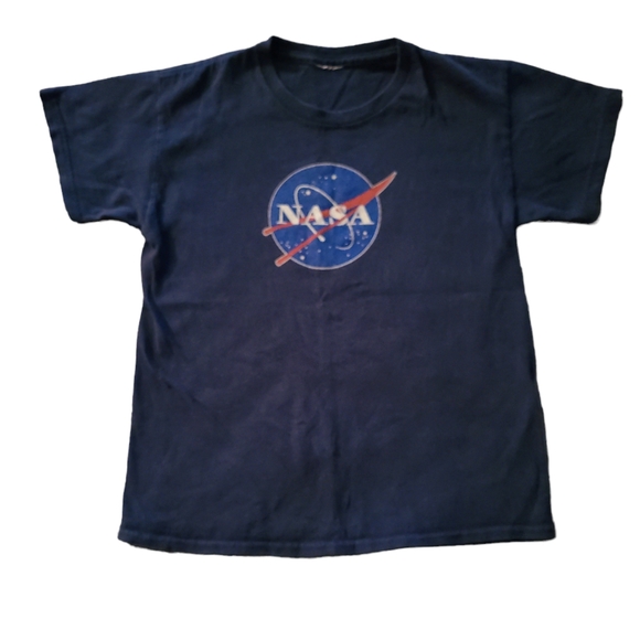 Nasa | Shirts & Tops | Nasa Worm Logo Space Shirt Sz Medium | Poshmark